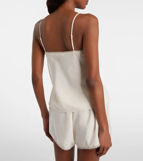 Posse Perla Lace-trimmed Camisole - White