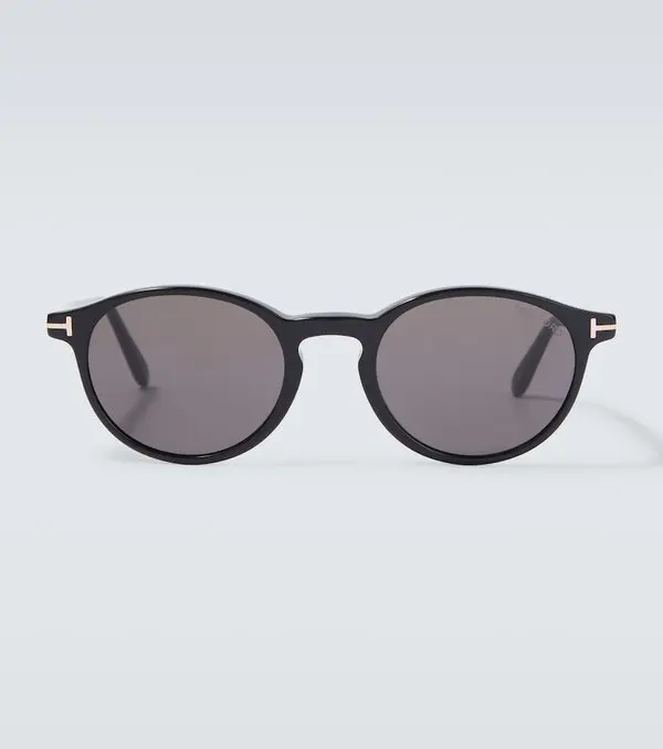 TOM FORD Prescott Round Sunglasses - Black