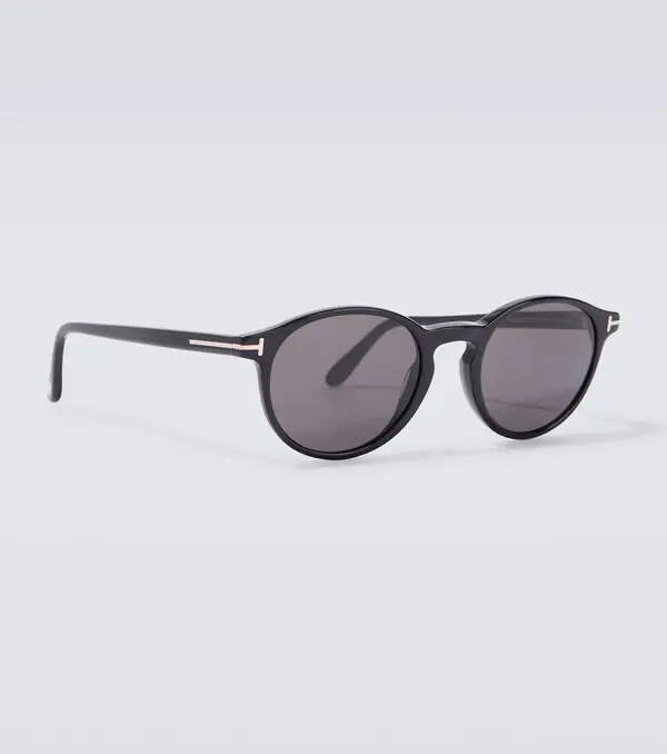 TOM FORD Prescott Round Sunglasses - Black