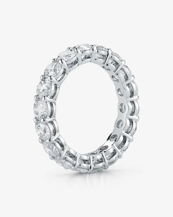 Ring Concierge Round Lab-grown Diamond Eternity Band In Platinum