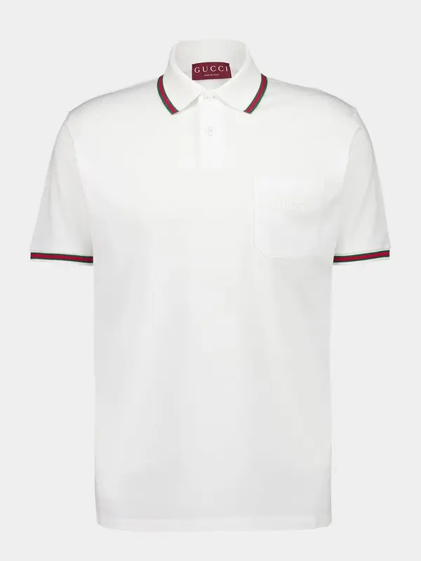 Gucci Polo Stretch Piquet Cotton - White