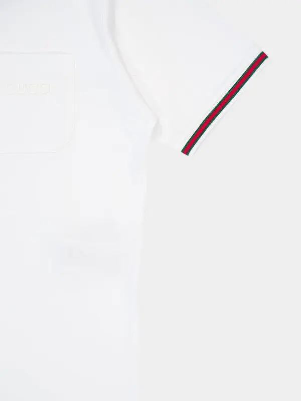 Gucci Polo Stretch Piquet Cotton - White