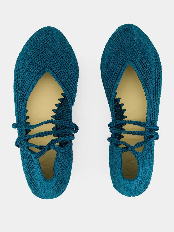 KASHURA High Crochet Ballerina - Blue