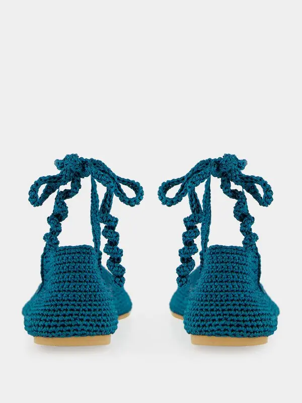 KASHURA High Crochet Ballerina - Blue