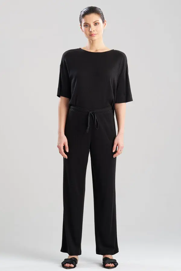 Natori Suki Knit Pants - Black
