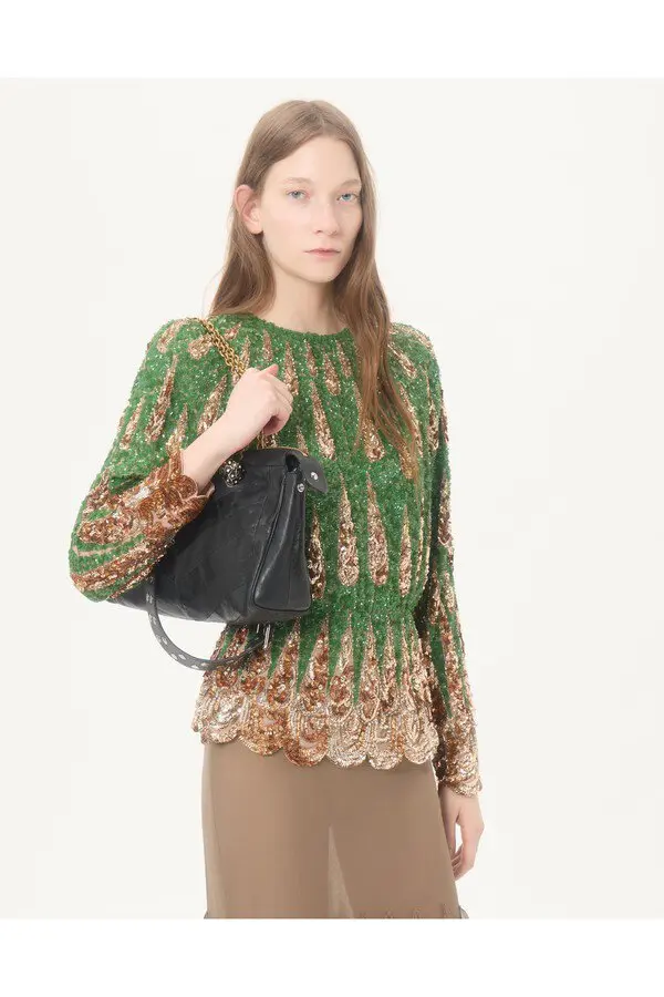Valentino Garavani Embroidered Chiffon Top - Multicolor