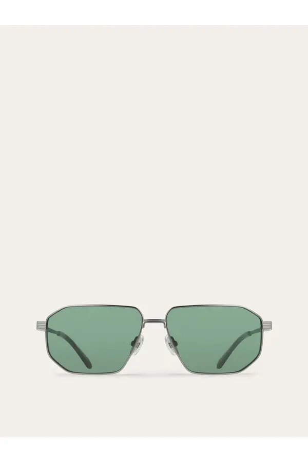 FERRAGAMO Octagon Frame Sunglasses - Red