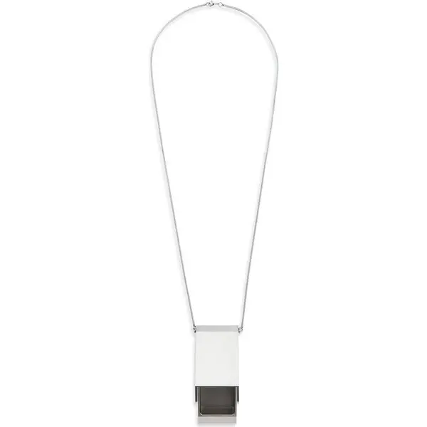 Rick Owens Portable Ashtray Pendant Necklace - Palladium