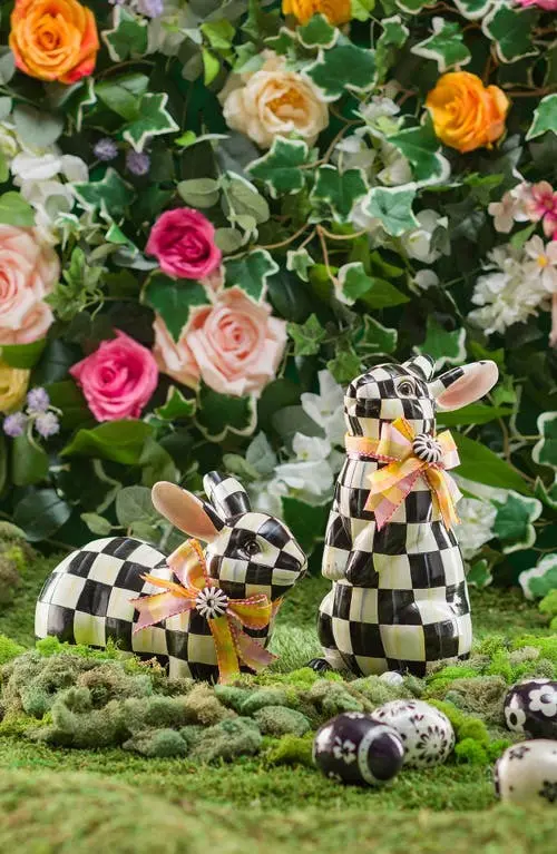 MACKENZIE-CHILDS Courtly Check Resting Bunny