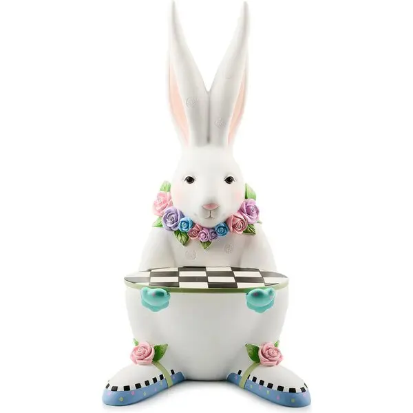 MACKENZIE-CHILDS Patience Brewster Rabbit Butler - White