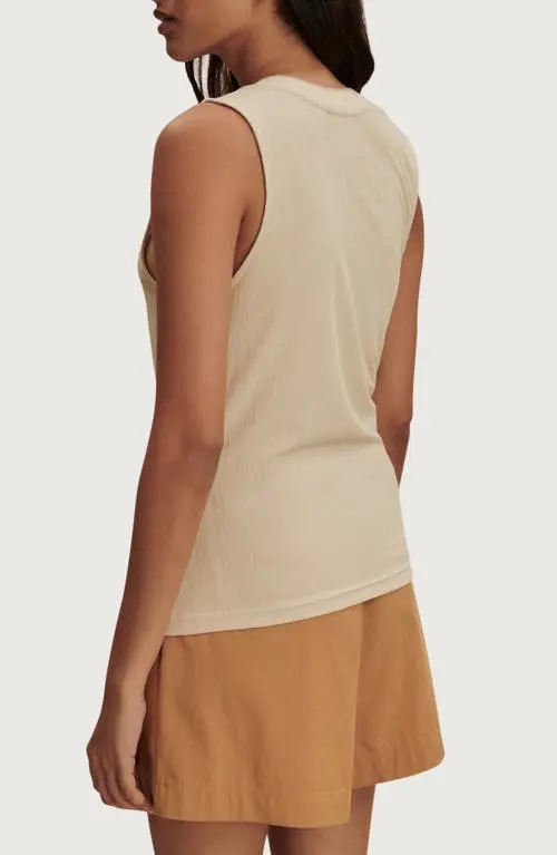 Varley Corby V-neck Modal Blend Tank - Birch