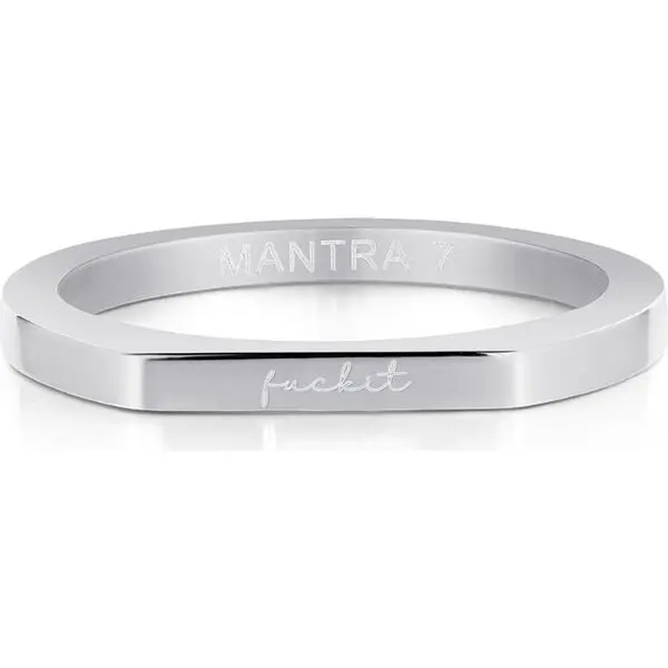 MANTRA Statement Ring - Silver