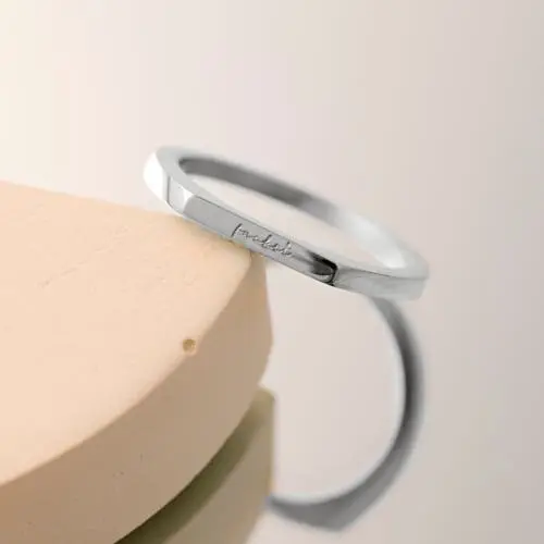 MANTRA Statement Ring - Silver