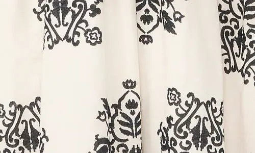 CECE DUPRAZ Printed Tiered Maxi Dress - New Ivory