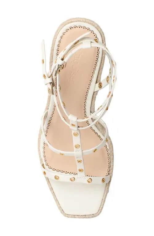 Cinq À Sept Norah Grommet Espadrille Wedge - Ivory