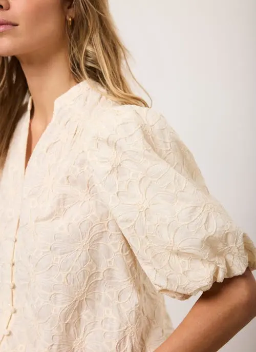 Mint Velvet Floral Textured Top