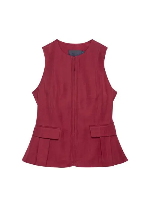 Mint Velvet Tailored Tie Back Waistcoat