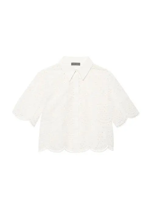 Mint Velvet Cotton Broderie Shirt