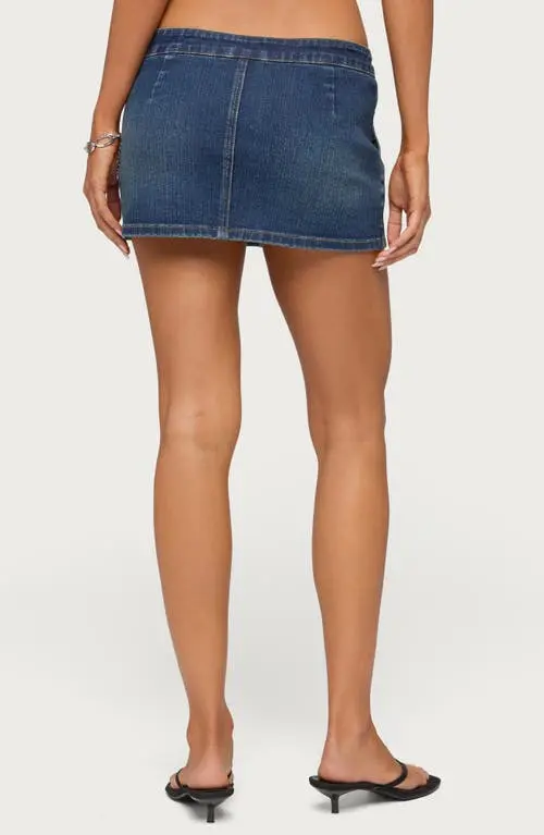 EDIKTED Fridie Denim Miniskirt
