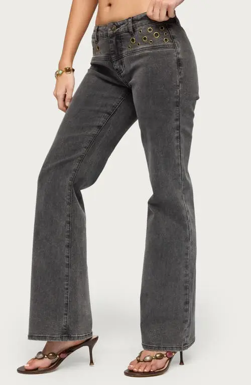 EDIKTED Grommet Straight Leg Jeans