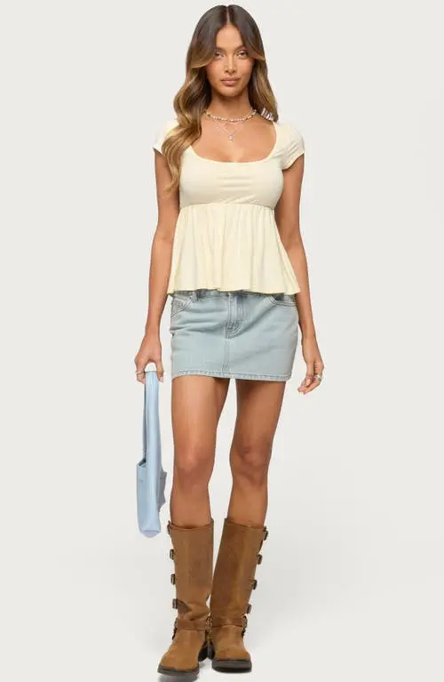 EDIKTED Kingsley Babydoll Top