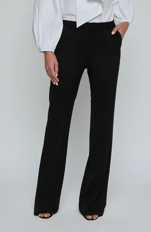 L'Agence Frances Bootcut Trousers - Black