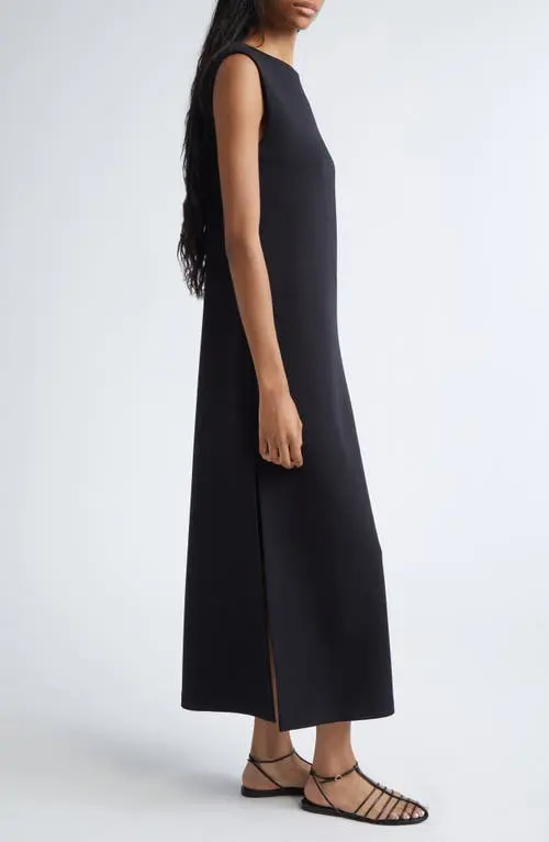 Max Mara Pepli V-back Scuba Knit Jersey Midi Dress