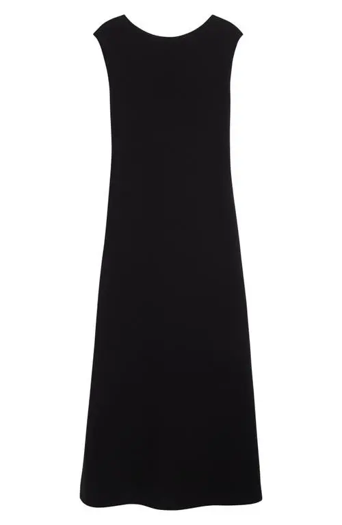 Max Mara Pepli V-back Scuba Knit Jersey Midi Dress