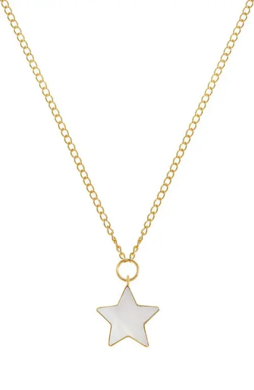 FREYA ROSE 22ct Gold Vermeil Mother-of-pearl Pendant Necklace - Star