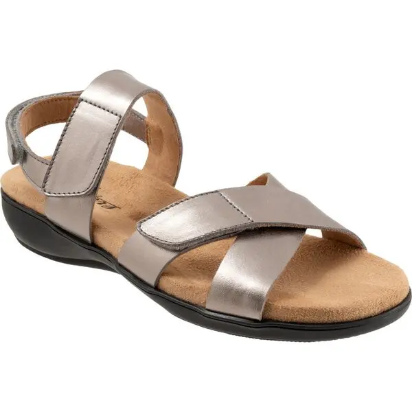 Trotters River Slingback Sandal - Pewter