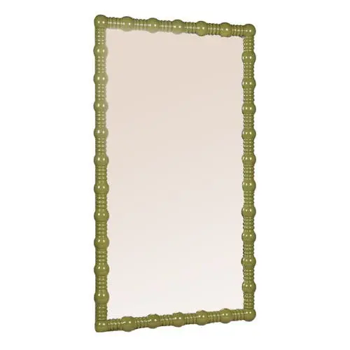 OLIVE GROVE Gloss Dowel Wall Mirror - Green
