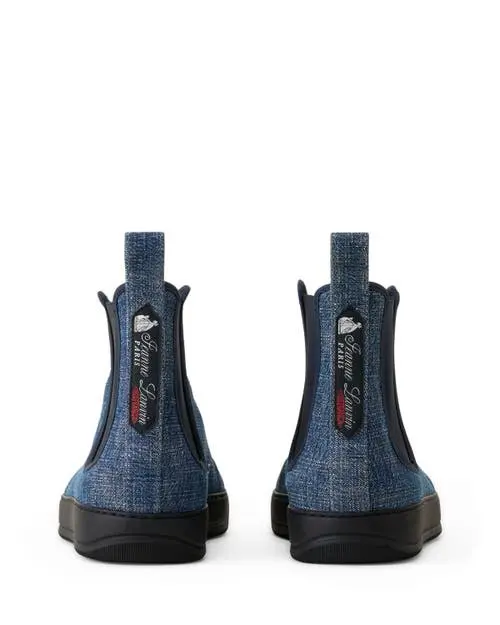LANVIN Dbb1 High-top Denim Sneakers - Blue Denim