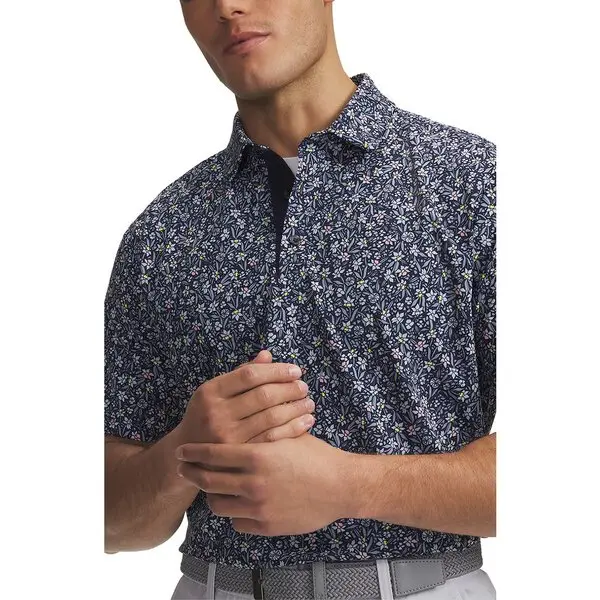 Under Armour Ua Armourdry Performance Golf Polo - Midnight Navy