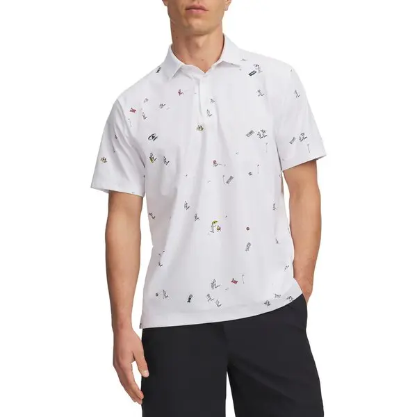 Under Armour Ua Armourdry Performance Golf Polo - White