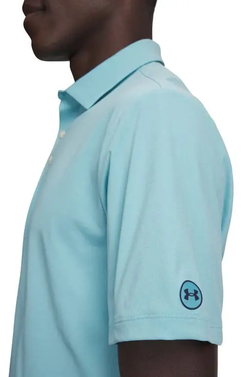 Under Armour Ua Armourdry Solid Performance Golf Polo - Blue Haze