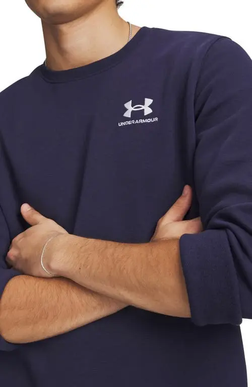 Under Armour Icon Fleece Crewneck Sweatshirt - Midnight Navy