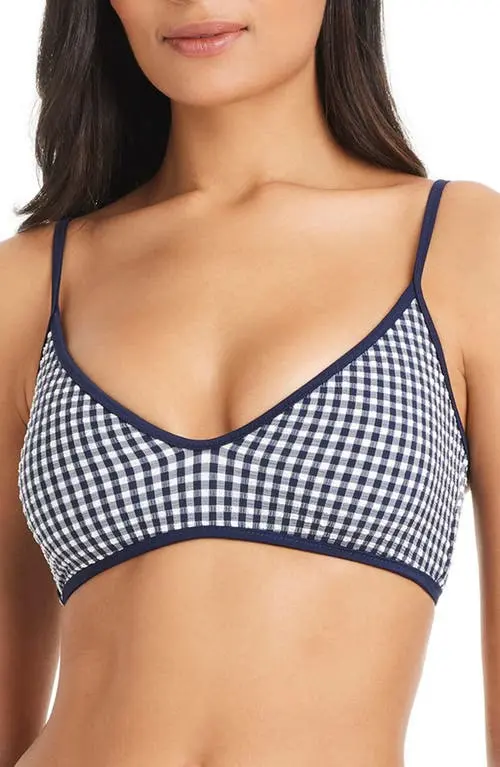 Sanctuary Scoop Neck Bikini Top - Navy Mood
