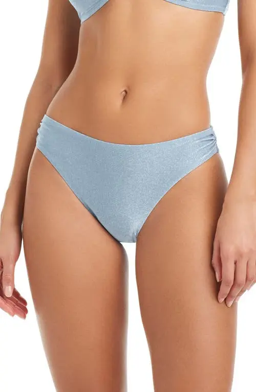 Sanctuary Shirred Hipster Bikini Bottoms - Yachty Blue