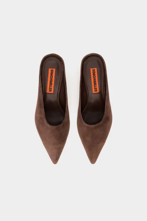 SIMONMILLER Suede Pointed Gala Mule