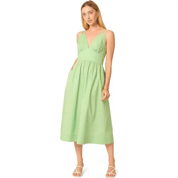 GILNER FARRAR Gf285 Floria Halter Midi Dress - Mint