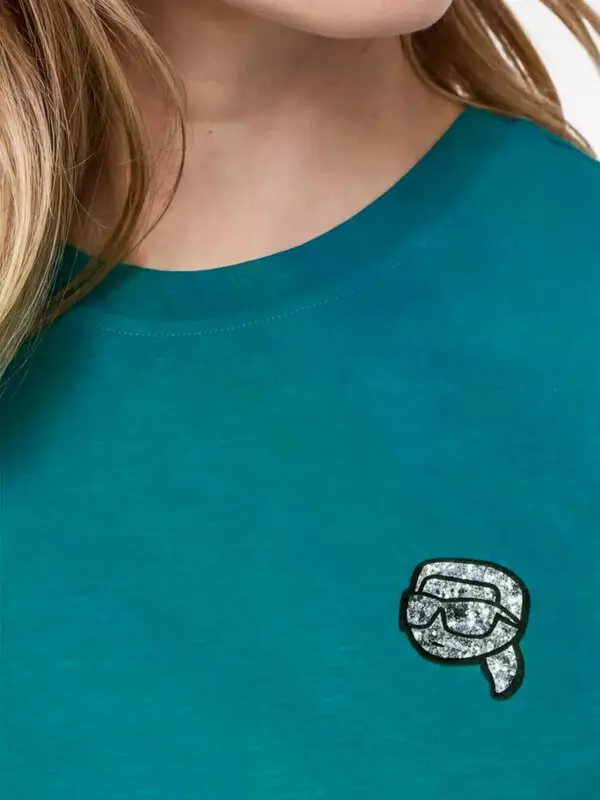Karl Lagerfeld Patch Detail Crewneck T-shirt