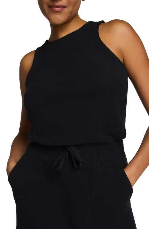 Spanx Airessentials® French Rib Jumpsuit - Very Black