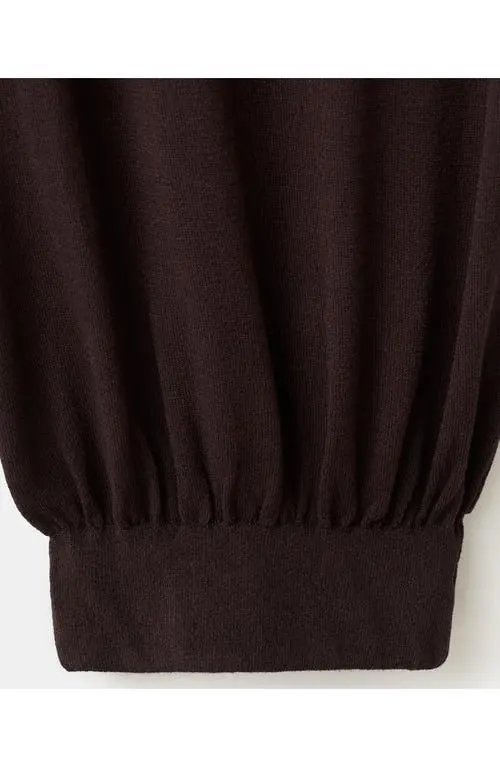 Mango Knit Balloon Leg Trousers - Wine