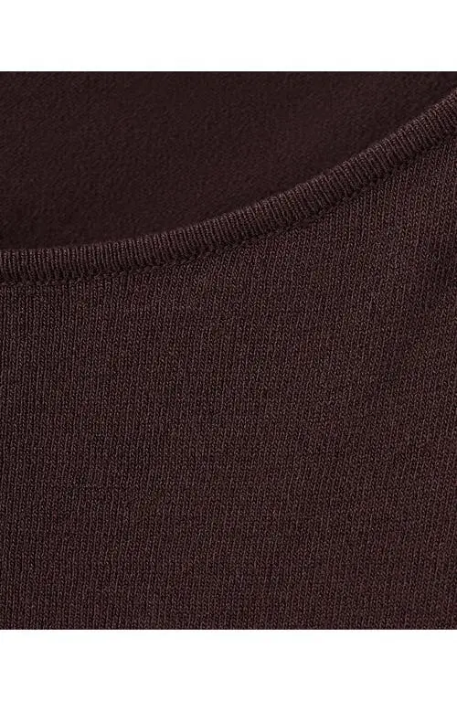Mango Boat Neck Cap Sleeve Sweater