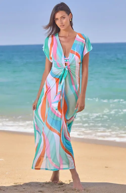 Trina Turk Apollo Mesh Cover-up Dress
