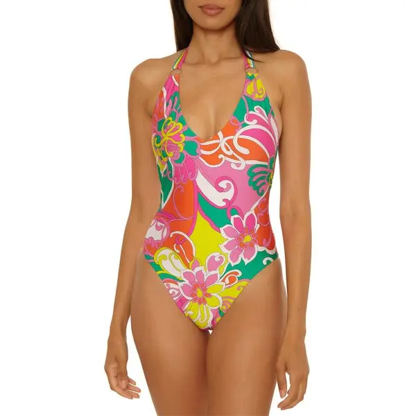 Trina Turk Elara High-leg One-piece Swimsuit - Multi
