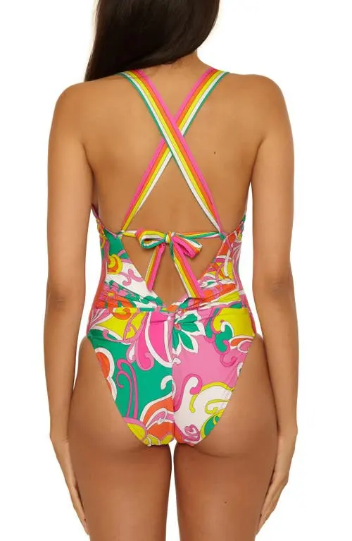 Trina Turk Elara High-leg One-piece Swimsuit