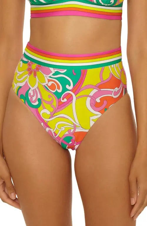 Trina Turk Elara Reversible High-waist Bikini Bottom - Multi