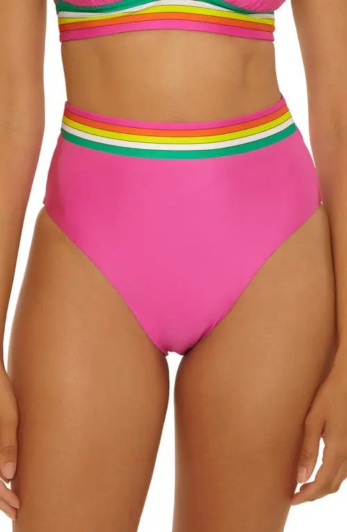 Trina Turk Elara Reversible High-waist Bikini Bottom