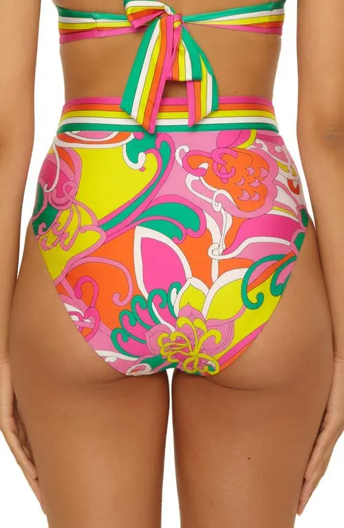 Trina Turk Elara Reversible High-waist Bikini Bottom